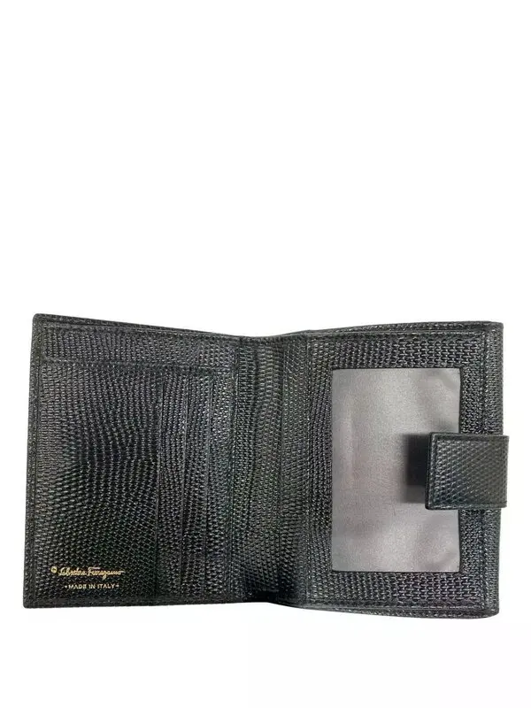 FERRAGAMO 2010-2026 Embossed Leather Vara Wallet Small Wallets