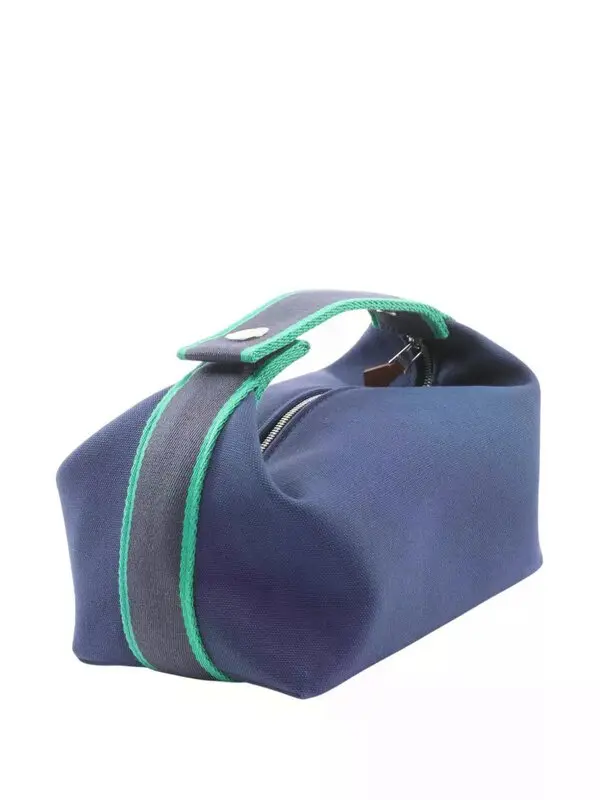 Hermès Toile Bride A Brac Case Vanity Bag - Blue