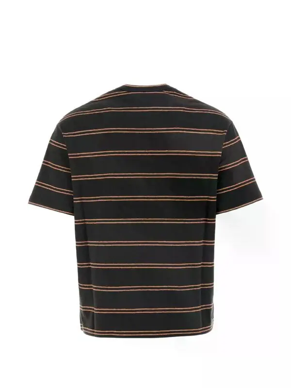 JIL SANDER Striped Embroidered T-shirt
