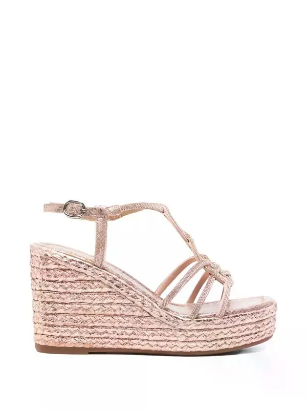 ALMA EN PENA Embellished Wedge Sandals
