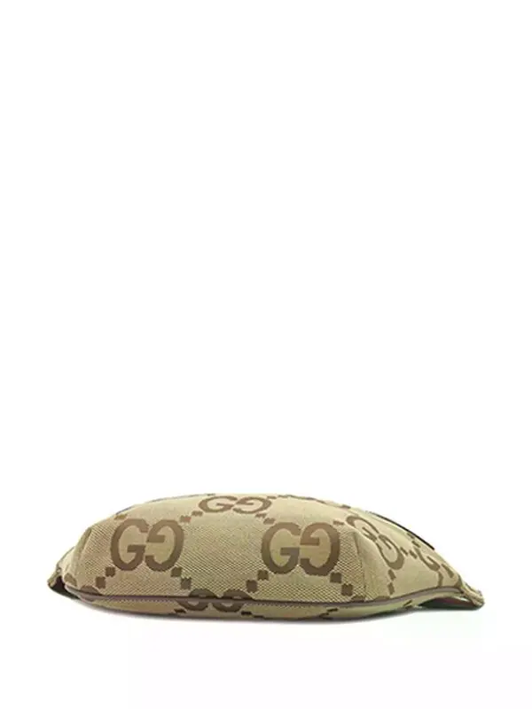 Gucci Jumbo Gg Canvas Web Belt Bag - Neutrals