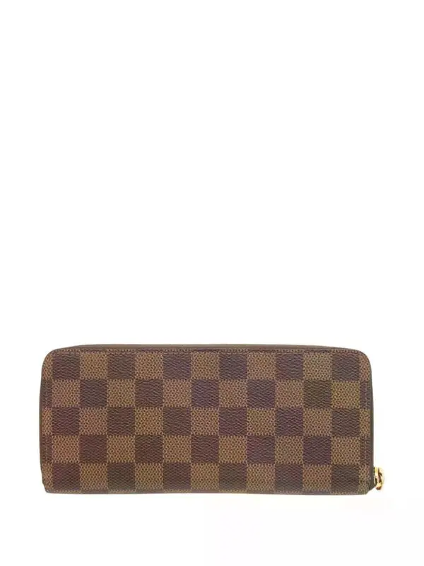 LOUIS VUITTON 2014-2021 Damier Ebene Zippy Wallet Long Wallets - Brown
