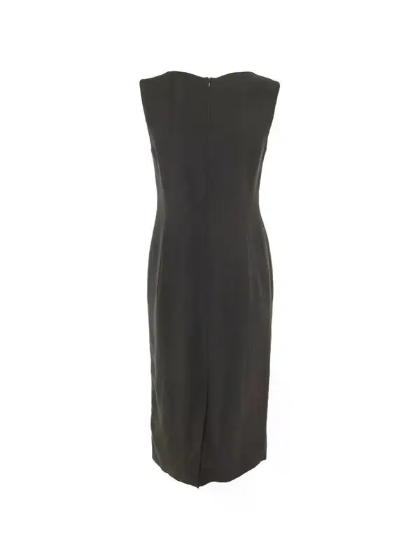 Max Mara Sleeveless Crepe Mid Dress