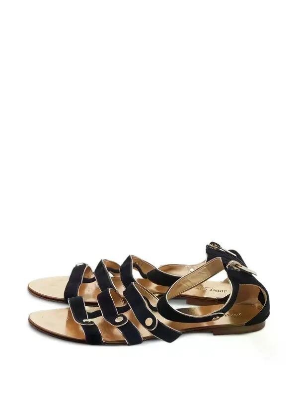 JIMMY CHOO Suede Multi-strap Sandals