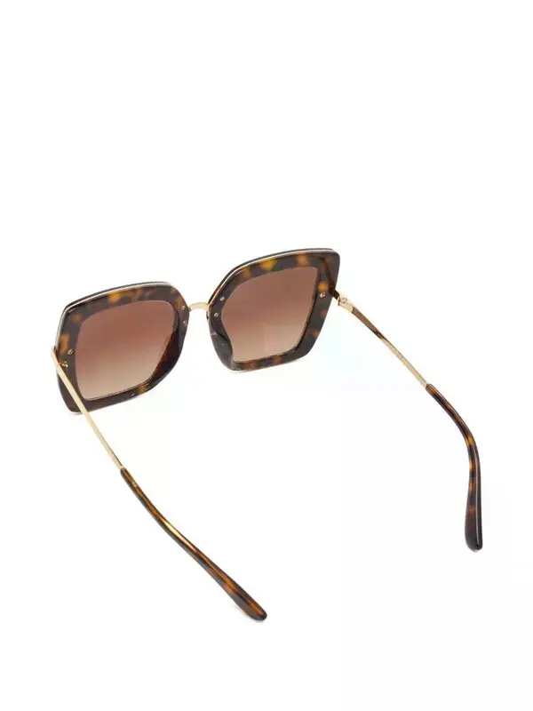 Dolce & Gabbana Tortoise-shell Geometric Sunglasses