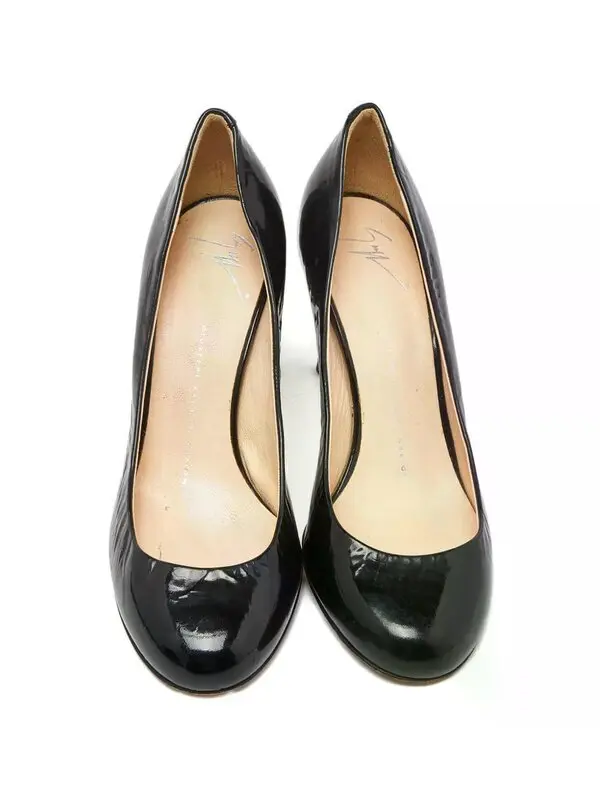 GIUSEPPE ZANOTTI Patent Leather Round-toe Pumps