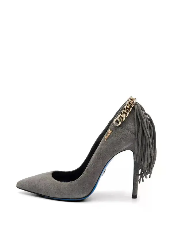 LORIBLU Chain-fringe Pointed-toe Pumps