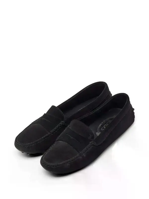 TOD'S Gommino Suede Loafers - Black