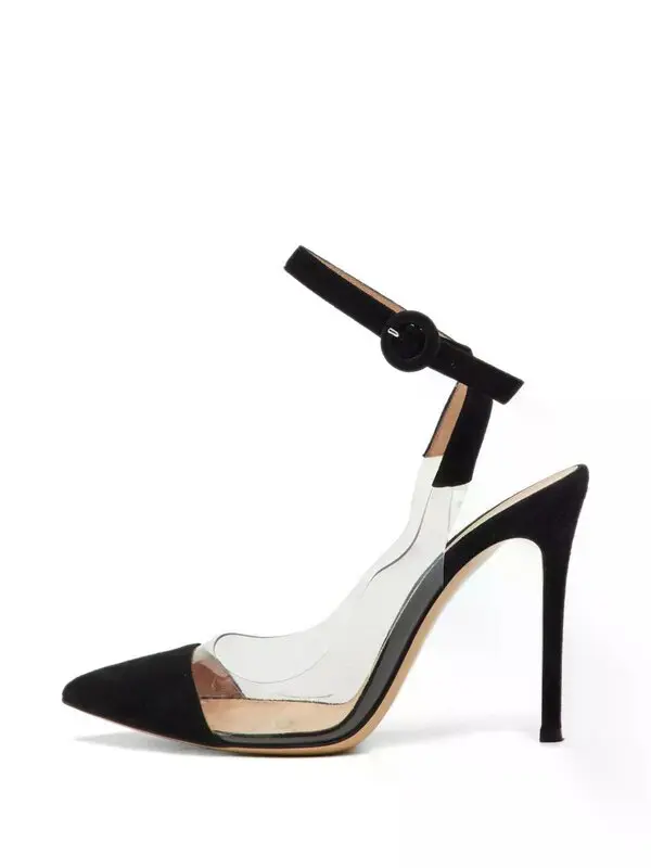 GIANVITO ROSSI Anise Ankle Strap Pumps - Black