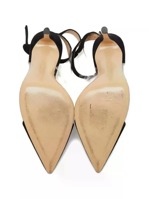 GIANVITO ROSSI Anise Ankle Strap Pumps - Black
