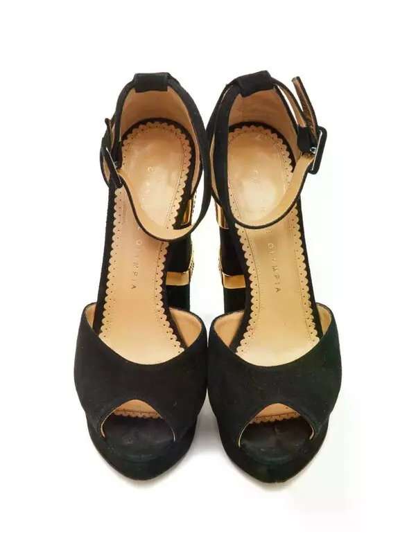 CHARLOTTE OLYMPIA Embellished Ankle-strap Sandals