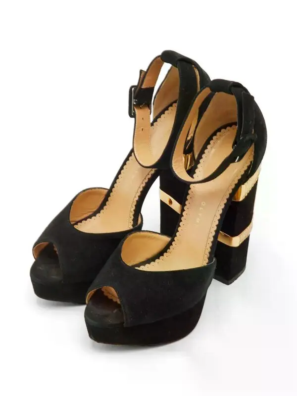 CHARLOTTE OLYMPIA Embellished Ankle-strap Sandals