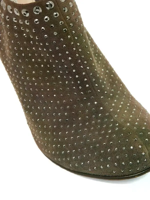 Prada Studded Suede Boots