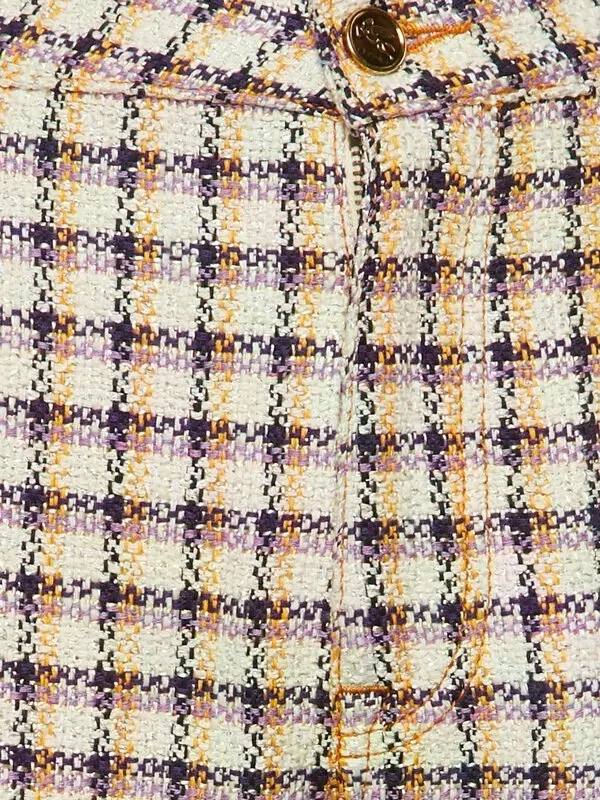 Etro Checked Tweed Trousers