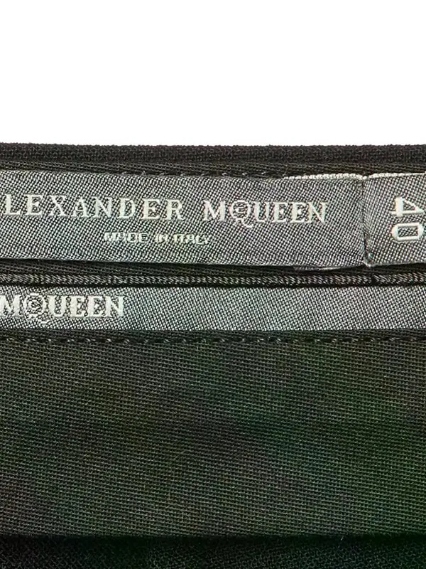 Alexander McQueen Cropped Cady Trousers