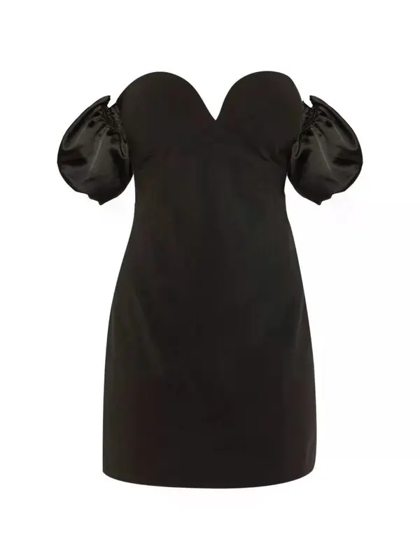 Ronny Kobo Andrea Off-the-shoulder Mini Dress - Black