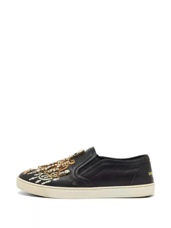 Dolce & Gabbana Embellished Slip-on Sneakers
