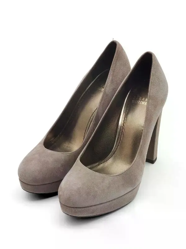 STUART WEITZMAN Suede Platform Pumps