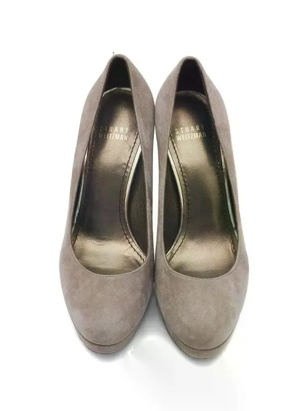 STUART WEITZMAN Suede Platform Pumps