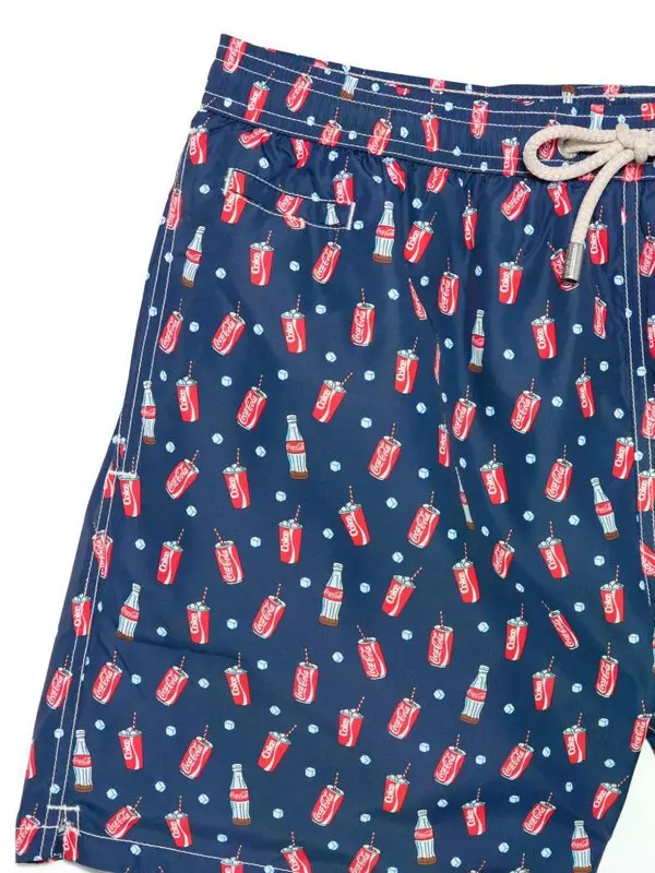 MC2 SAINT BARTH Coca-cola Graphic Print Swim Shorts