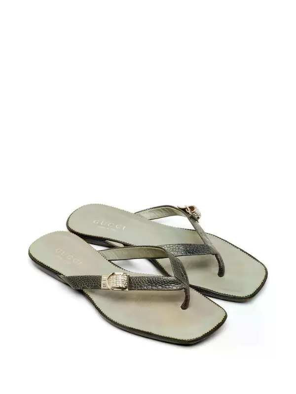 Gucci Embellished Thong Sandals