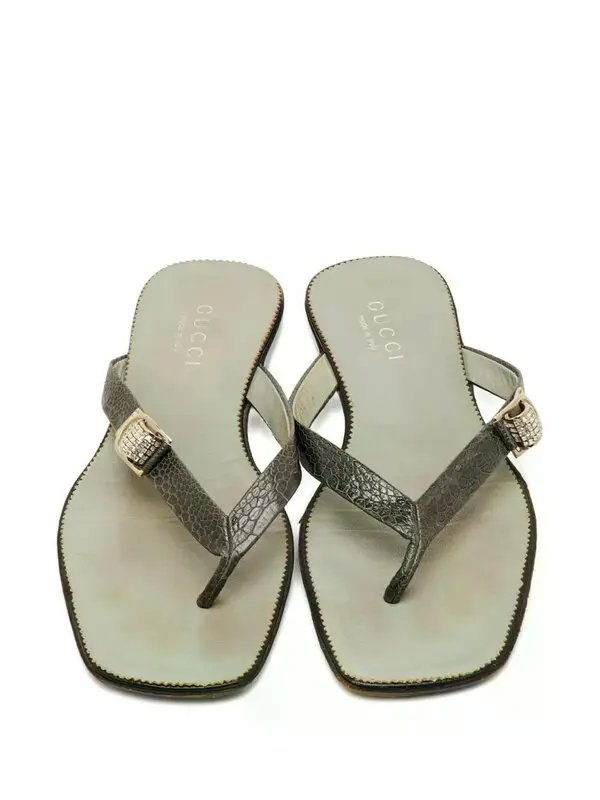 Gucci Embellished Thong Sandals