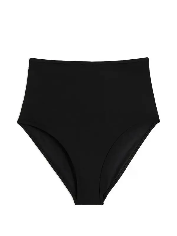 TOTEME High-waisted Bikini Bottoms - Black