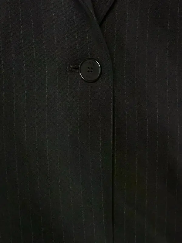 Maje Striped Single-breasted Blazer