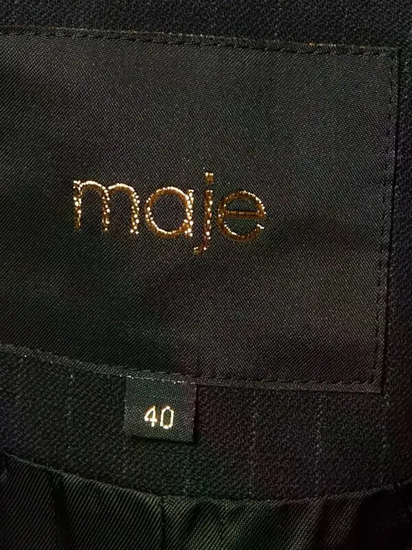 Maje Striped Single-breasted Blazer