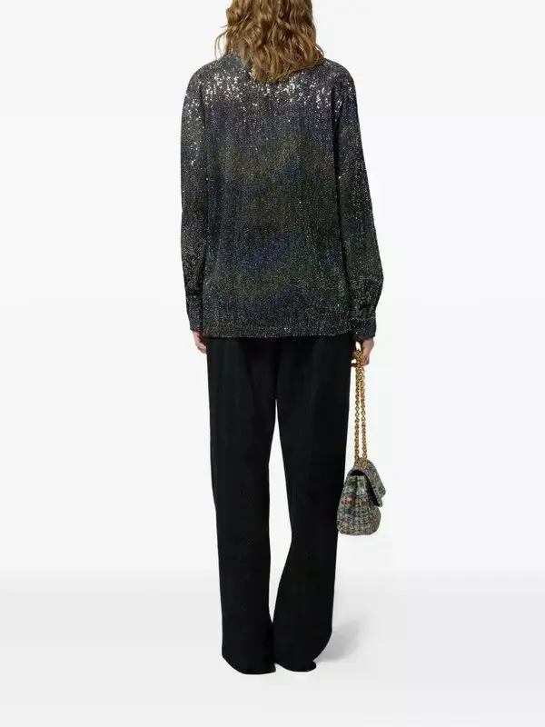 Missoni Sequin Embellished Zigzag Shirt