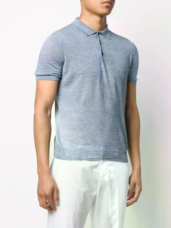 BARBA NAPOLI Knitted Polo Shirt
