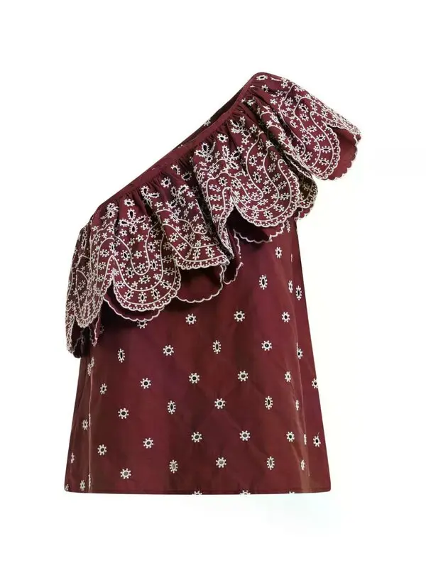Essentiel Antwerp Ruffled One-shoulder Blouse