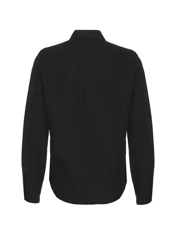 AMARANTO Patch-pocket Linen Shirt