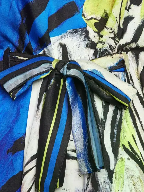 Just Cavalli Tiger Print Belted Kaftan Tunic