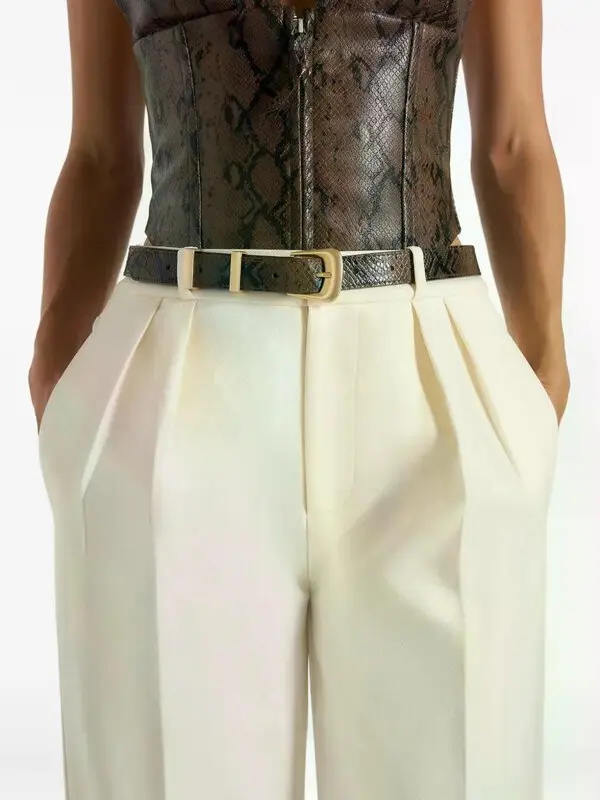 Manière De Voir Gold Python Embossed Belt