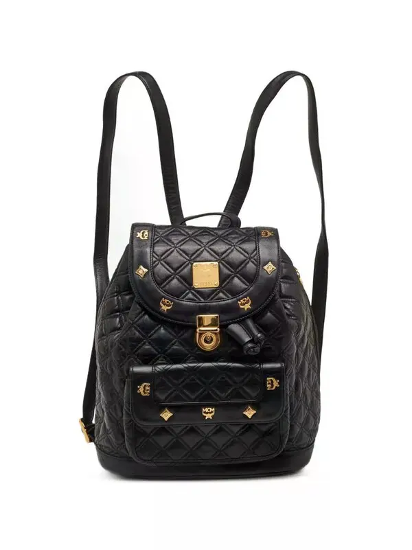 Mcm Stark Quilted Leather Backpack
