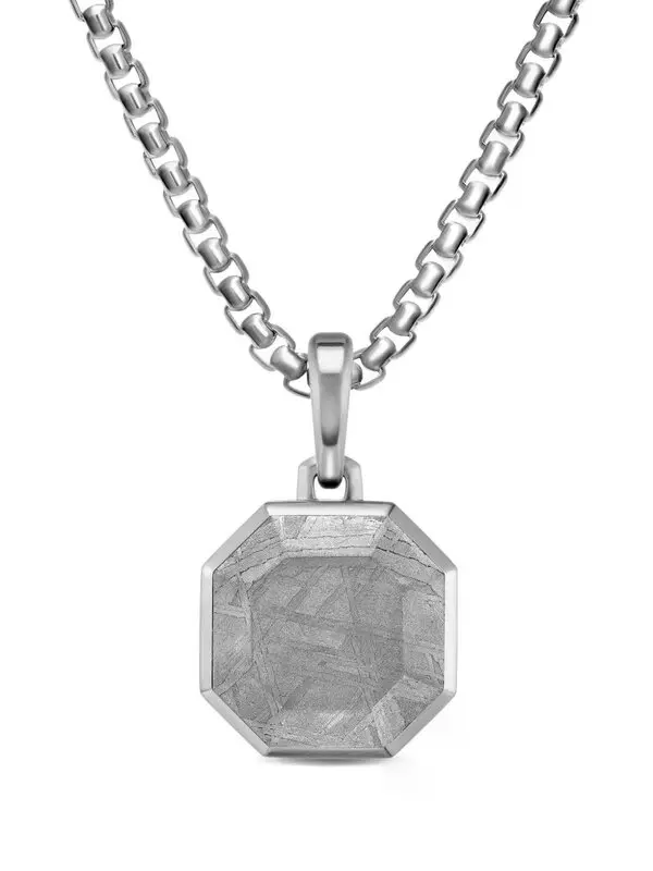 David Yurman Faceted Meteorite Amulet - Silver