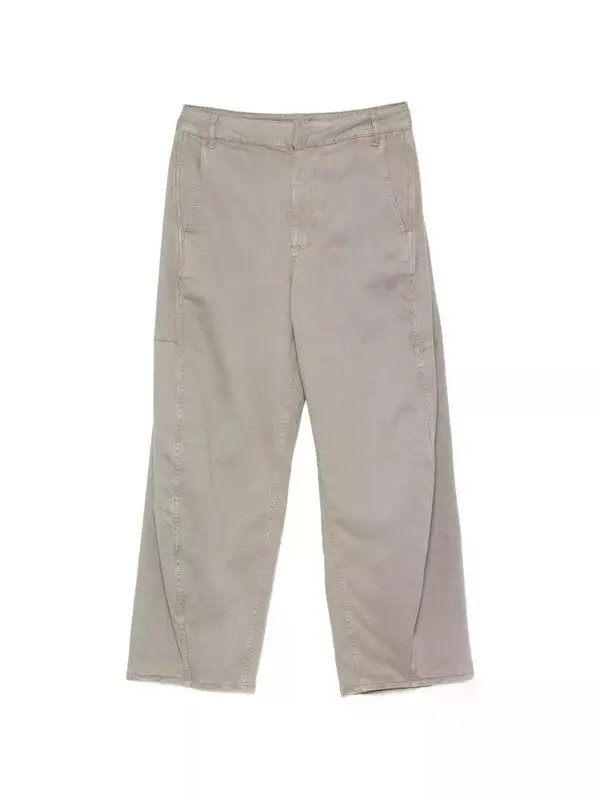 Tibi Garment-dyed Stretch-twill Trousers