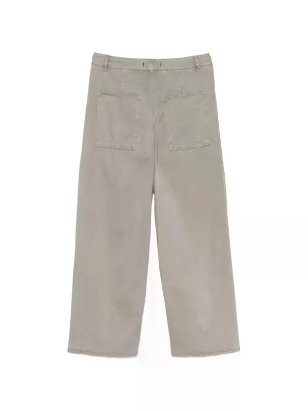 Tibi Garment-dyed Stretch-twill Trousers