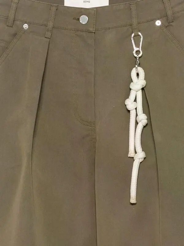 SONG FOR THE MUTE Pleated Wide-leg Trousers