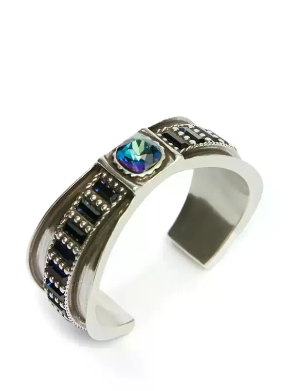 Isabel Marant Étoile Olga Rhinestone Cuff Bracelet - Silver