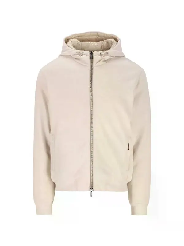 MOORER Drawstring Hooded Jacket