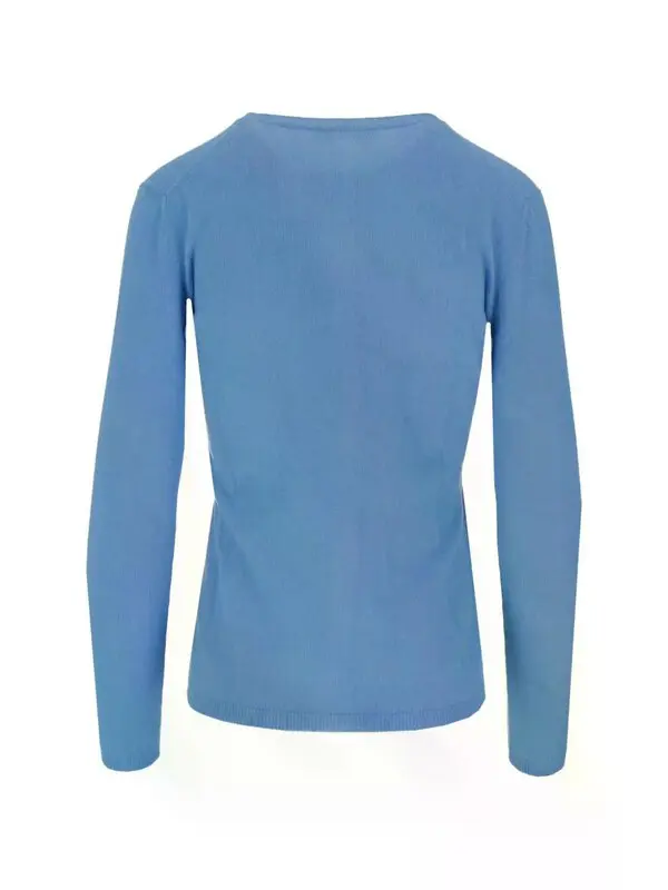 LA ROSE Button-up Cardigan - Blue