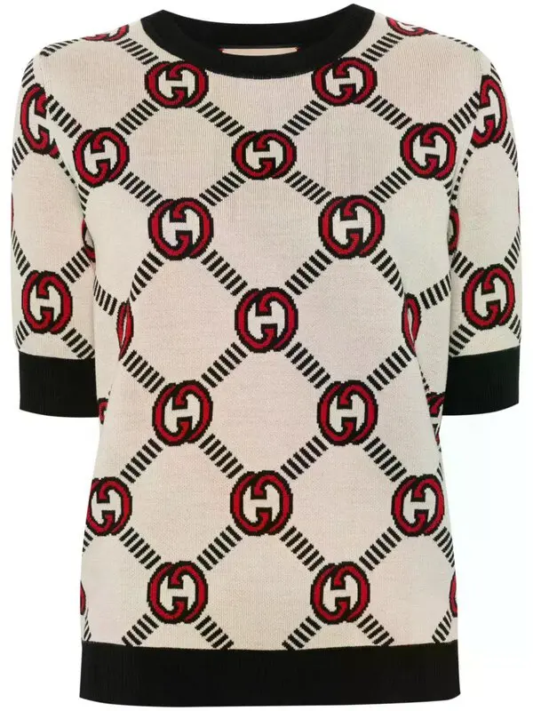 Gucci Reversible Interlocking G Sweater - Neutrals