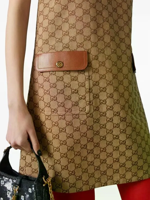 Gucci Gg Supreme Sleeveless Minidress