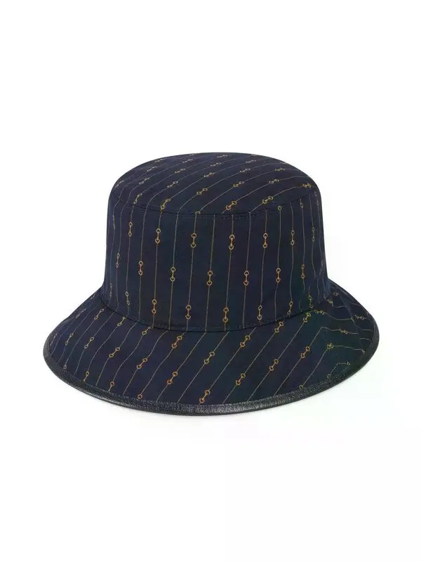 Gucci Reversible Gg And Horsebit Bucket Hat