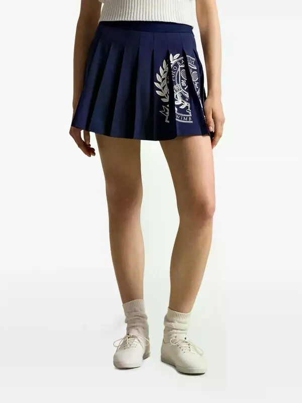 Polo Ralph Lauren Wimbledon Logo Performance Pleated Mini Skirt