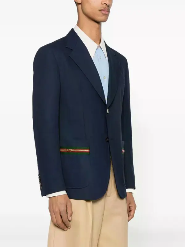 Gucci Web Stripe-embellished Blazer