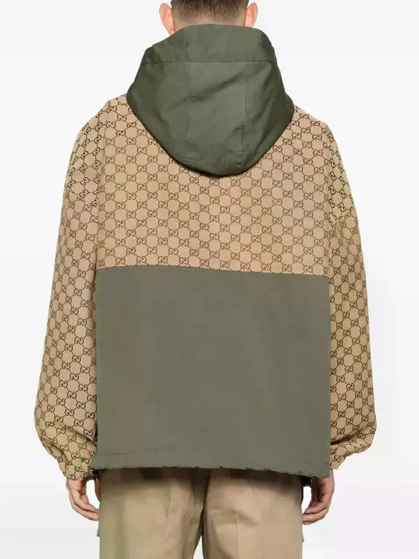 Gucci Gg Canvas Hooded Jacket