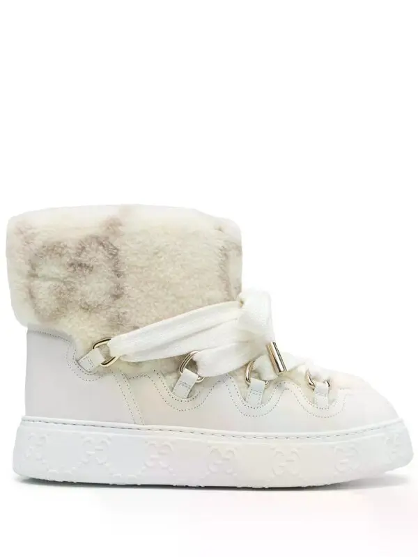 Gucci Faux-shearling Ankle Boots